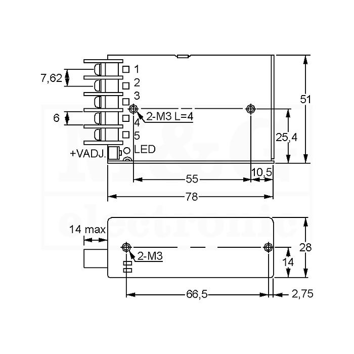 M G Electronic NAPAJANJE MEAN WELL RS 25 24