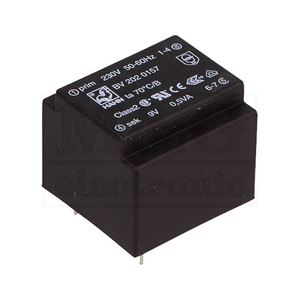 M&G Electronic | TRAFO PRINT HAHN 220V 0,5VA 1x9V
