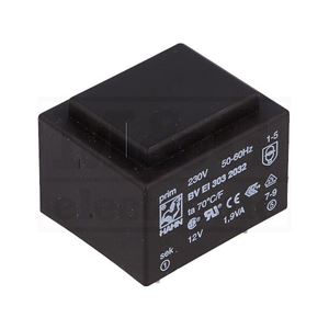 M&G Electronic | TRAFO PRINT HAHN 220V 1,9VA 1x12V