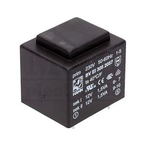 M&G Electronic | TRAFO PRINT HAHN 220V 3VA 2x12V