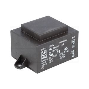 M&G Electronic | TRAFO PRINT HAHN 220V 10VA 2x12V